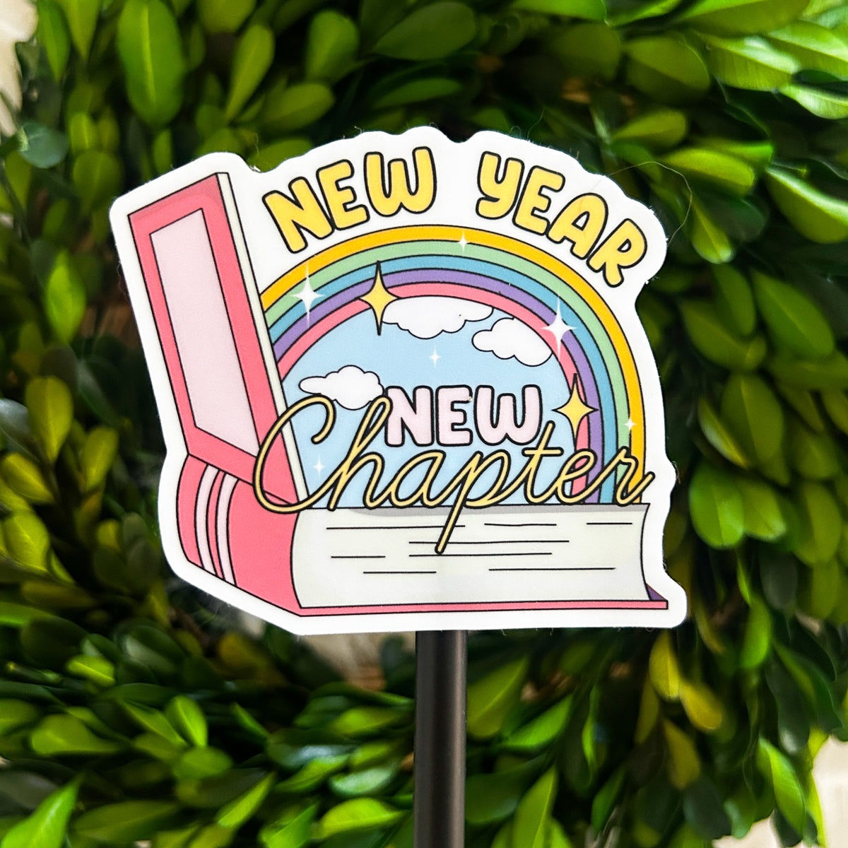 New Year New Chapter Weatherproof Sticker – The Gold Project