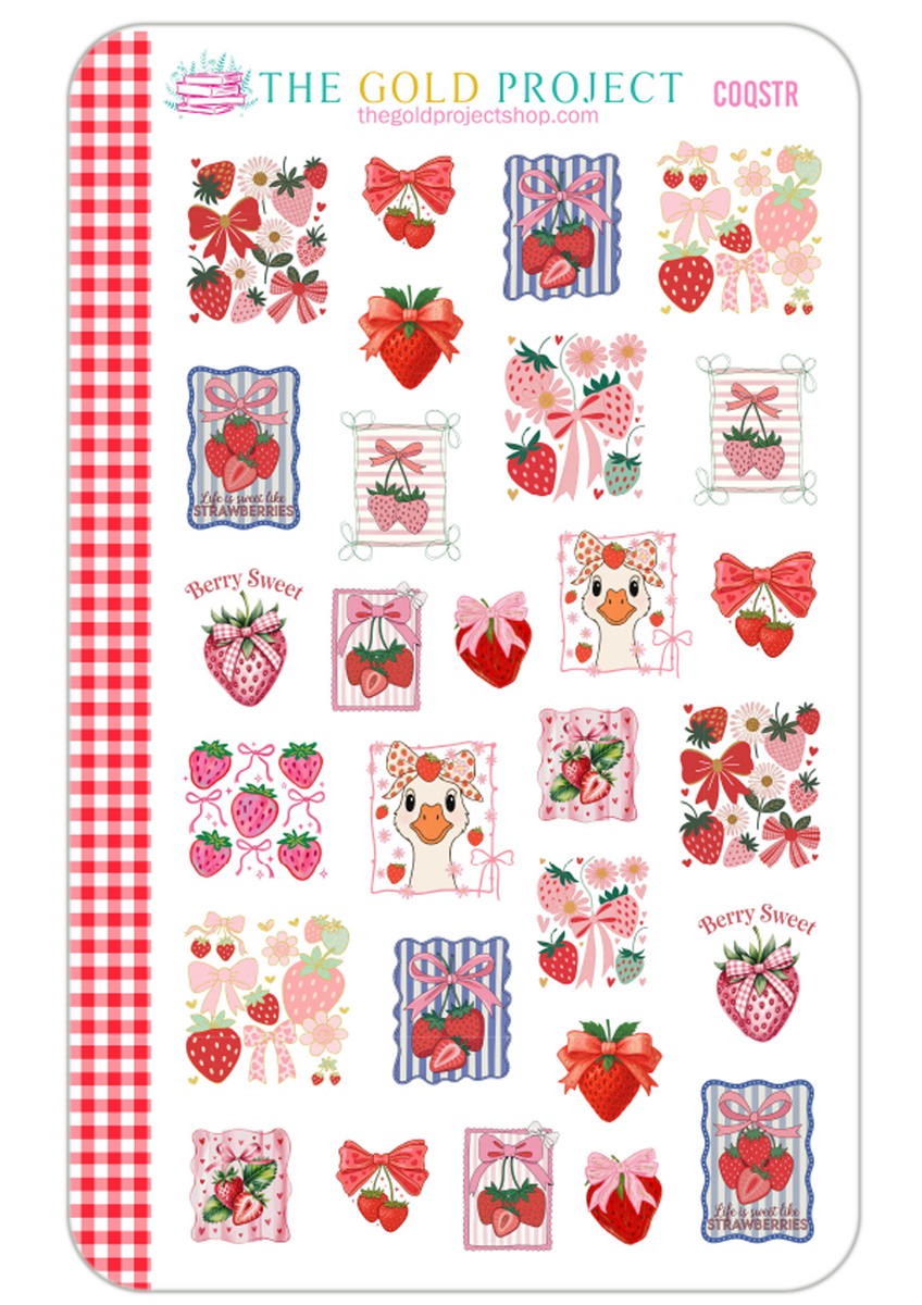 Coquette Strawberry Doodles – The Gold Project