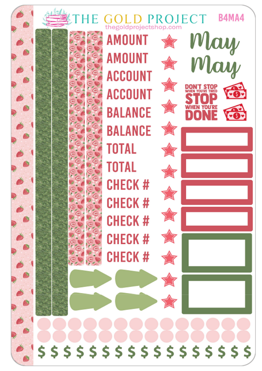 May Bill Tracker 4 Stickers – The Gold Project