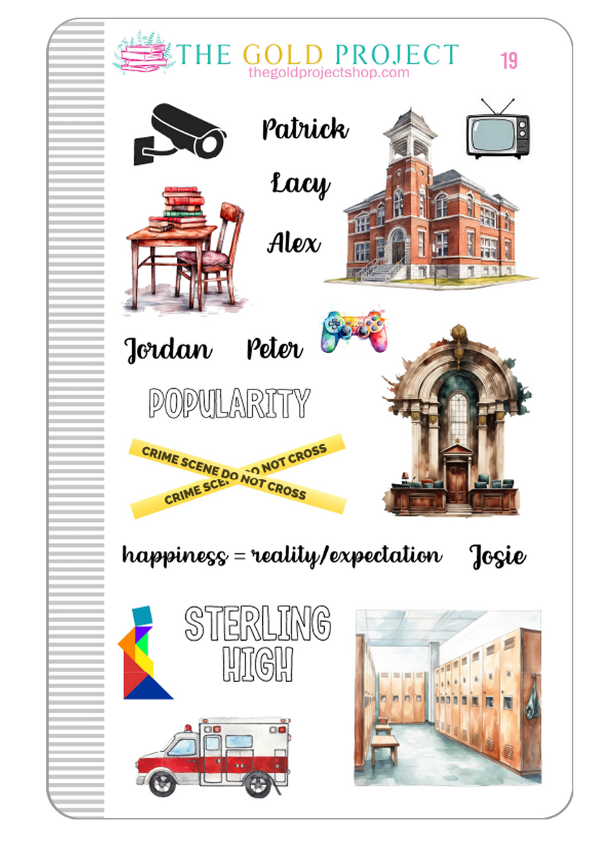 Nineteen Minutes Book Deco – The Gold Project