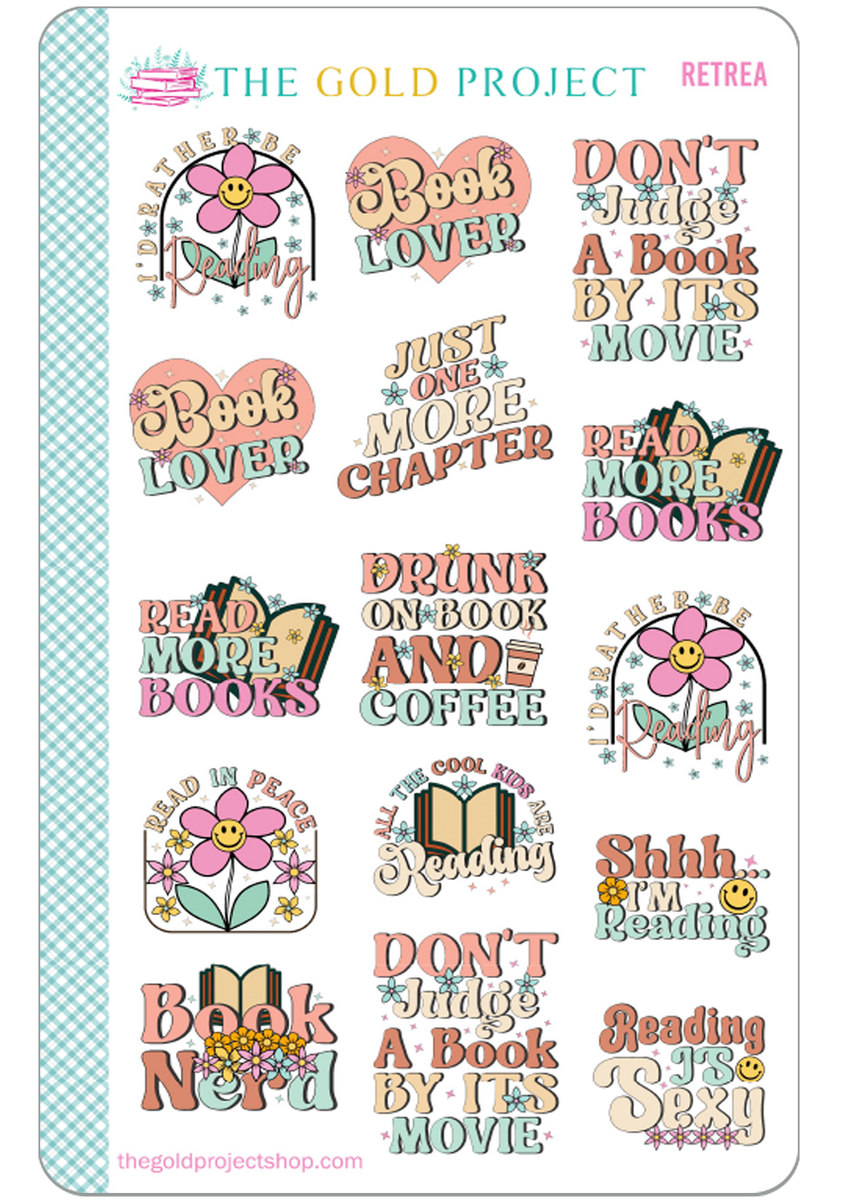 Retro Reading Quote Deco – The Gold Project